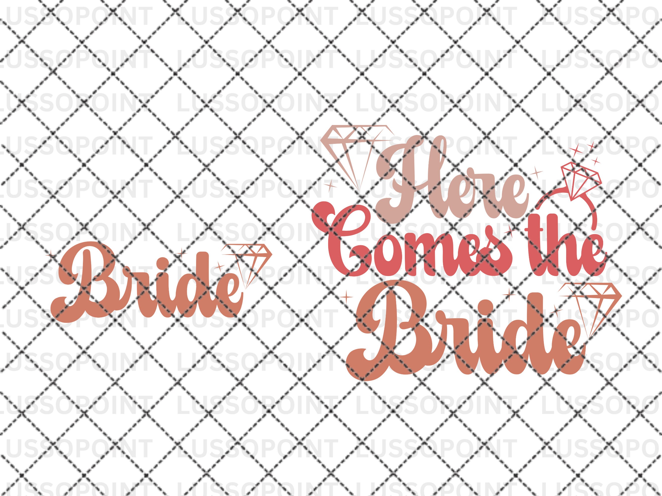 Here Comes the Bride SVG Free Mockup Included Wedding Couple - Etsy