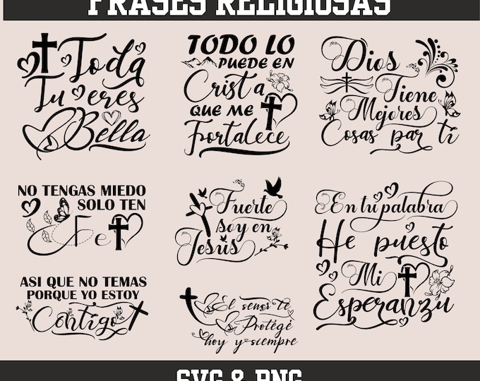Frases Religiosas Svg | Spanish Svg | Frases Biblicas Svg | Dios Es ...
