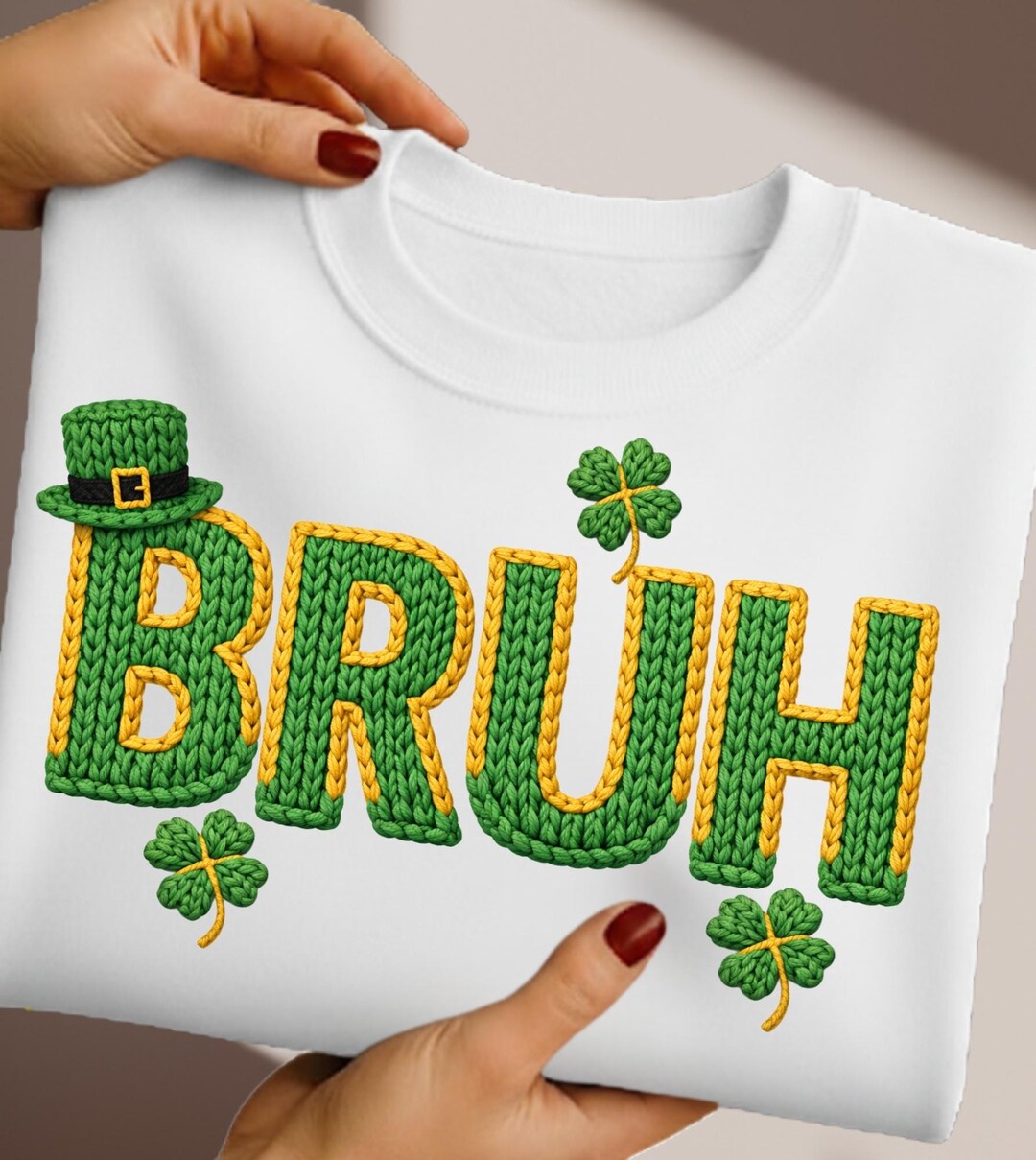 Bruh St Patrick’s Png, Irish Humor Green Sublimation Design, St Patrick ...