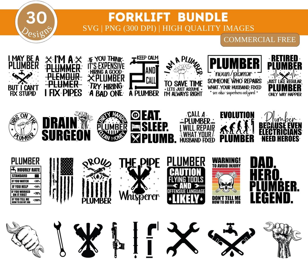 Plumber SVG Bundle| Plumber Tools Svg| Plumbing PNG Bundle| Plumber ...