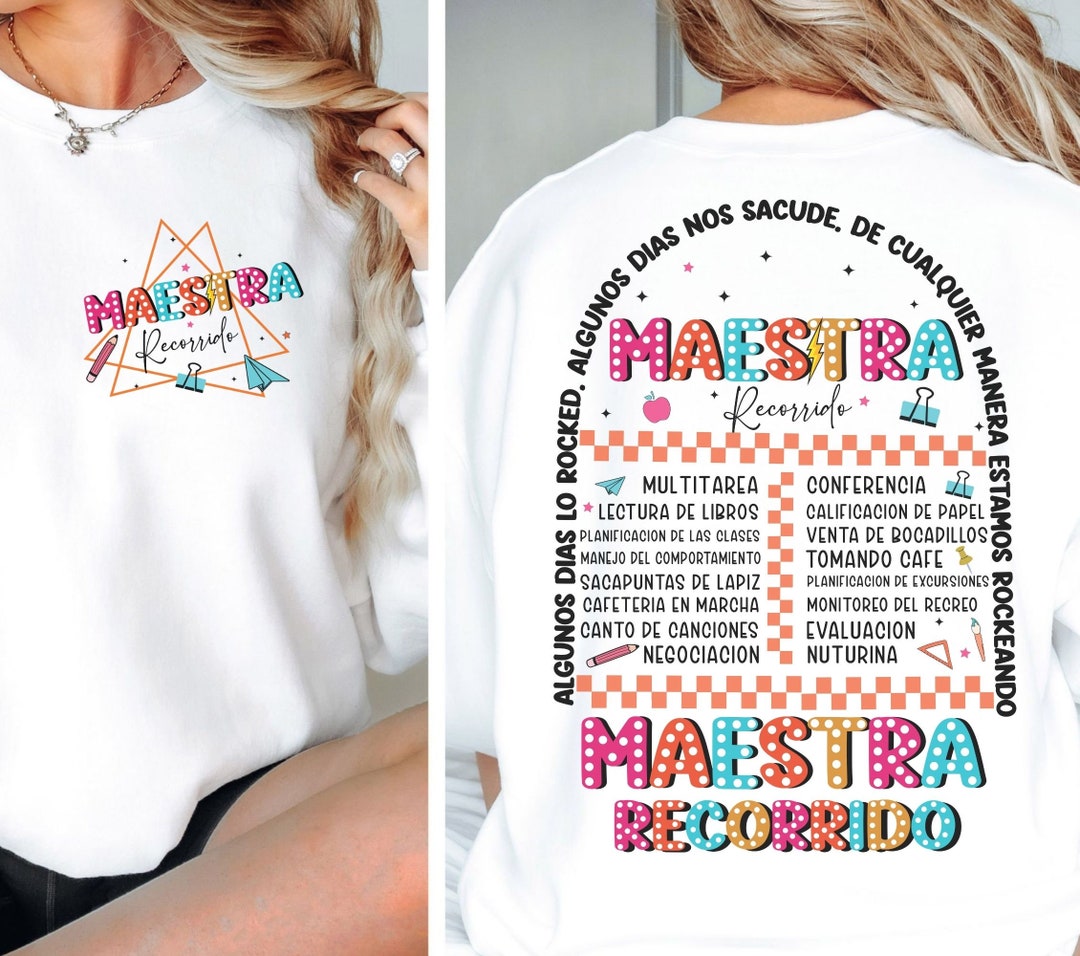 Retro Maestra Tour PNG| Teacher Life Png| Teach Love Inspire| Spanish ...