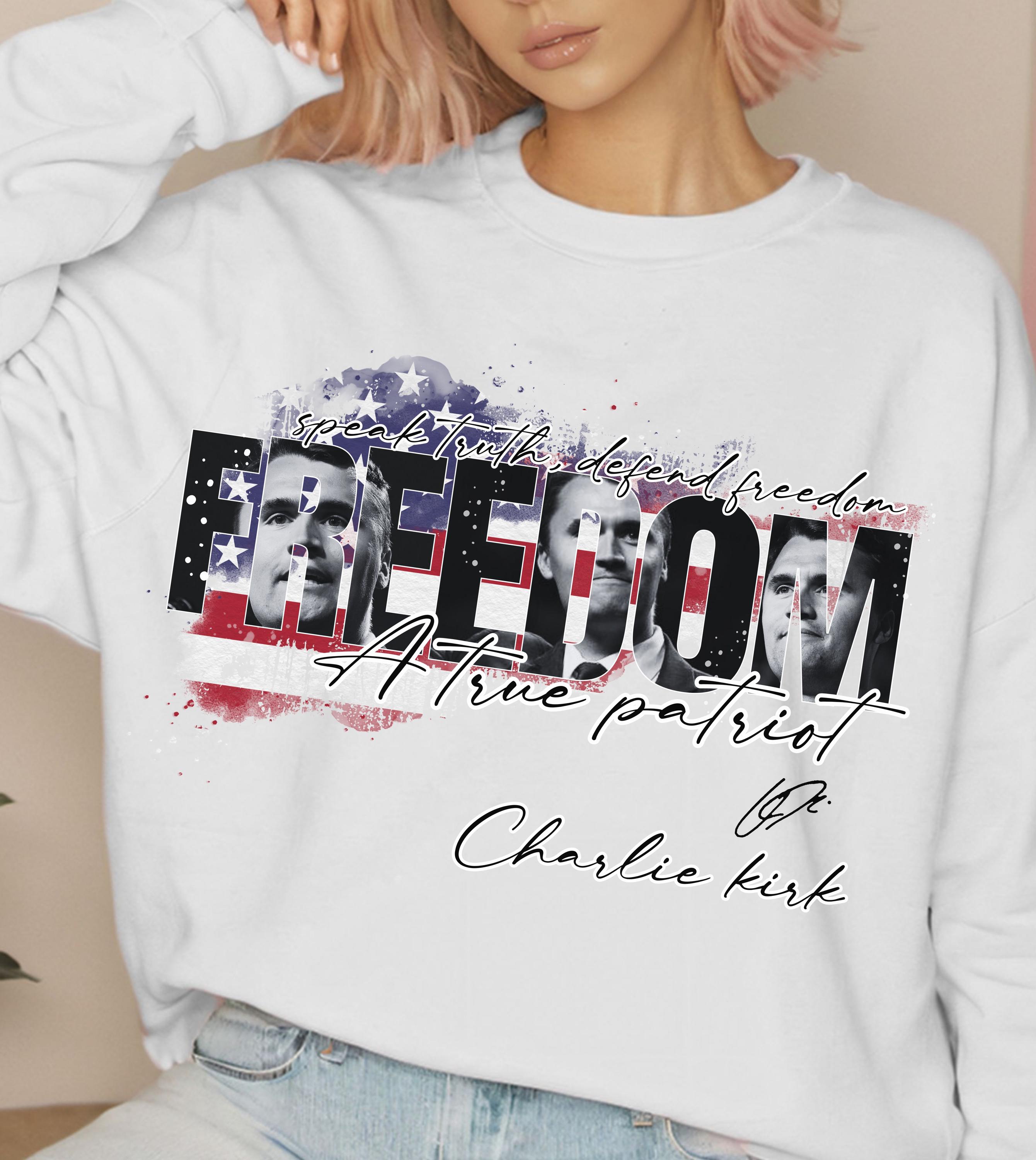 Patriotic Charlie PNG, Charlie Kirk Freedom Png Shirt Design, Activist ...