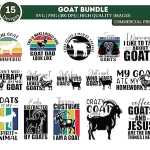 Goat SVG Bundle| Goat PNG| Goat Lover Png| Goat Owner Svg| Goat Png ...