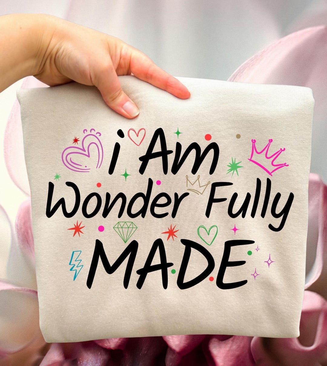 I Am Wonderfully Made PNG: Bible Verse Png (digital Download) - Etsy