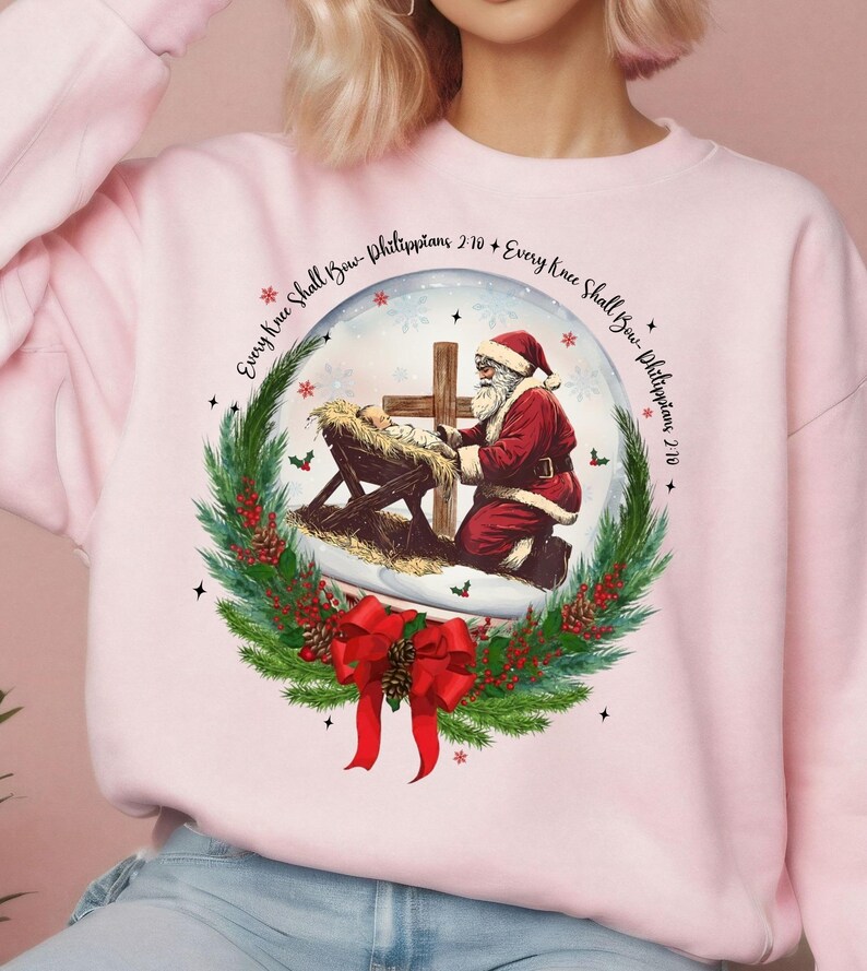 Nativity Scene PNG, Every Knee Shall Bow PNG, Jesus Christmas, Santa ...