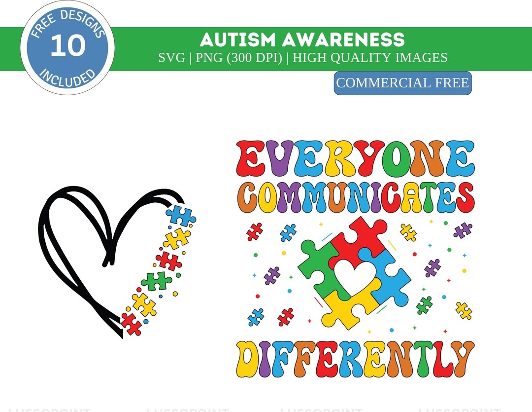 Everyone Communicate Differently SVG PNG Autism Awareness Png Special Education Svg Autism ...