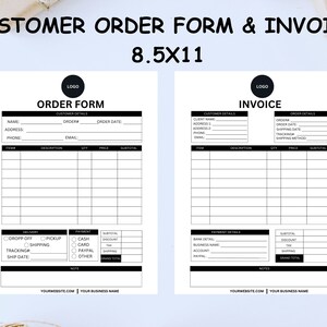 Editable Clothing Business Bundle| Order Form| Printable Care Cards ...