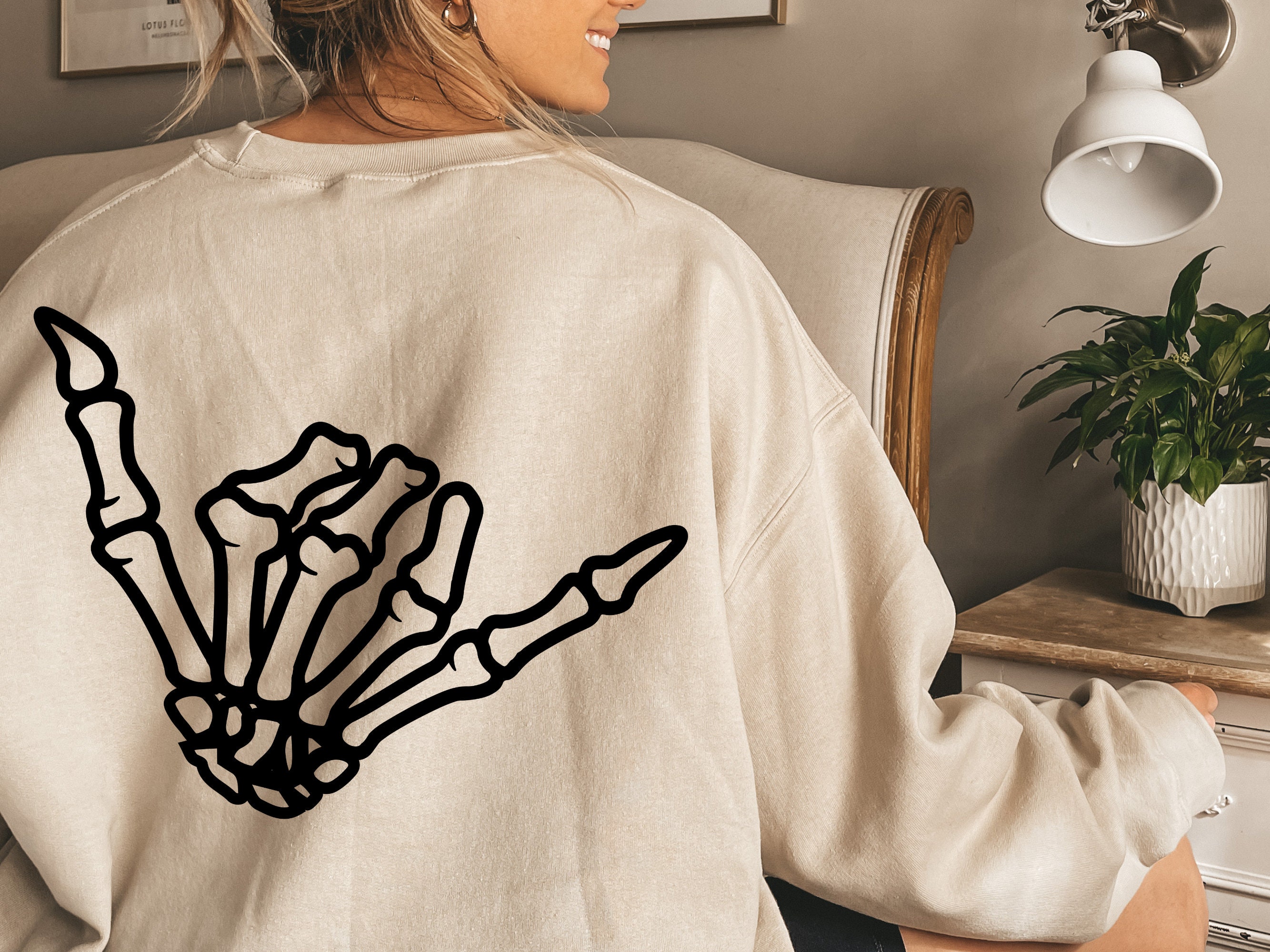 Skeleton Hand Sign SVG Free Mockup Included Skelton Rock - Etsy UK