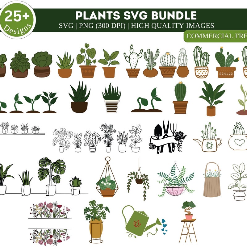 Plant Clip Art - Etsy