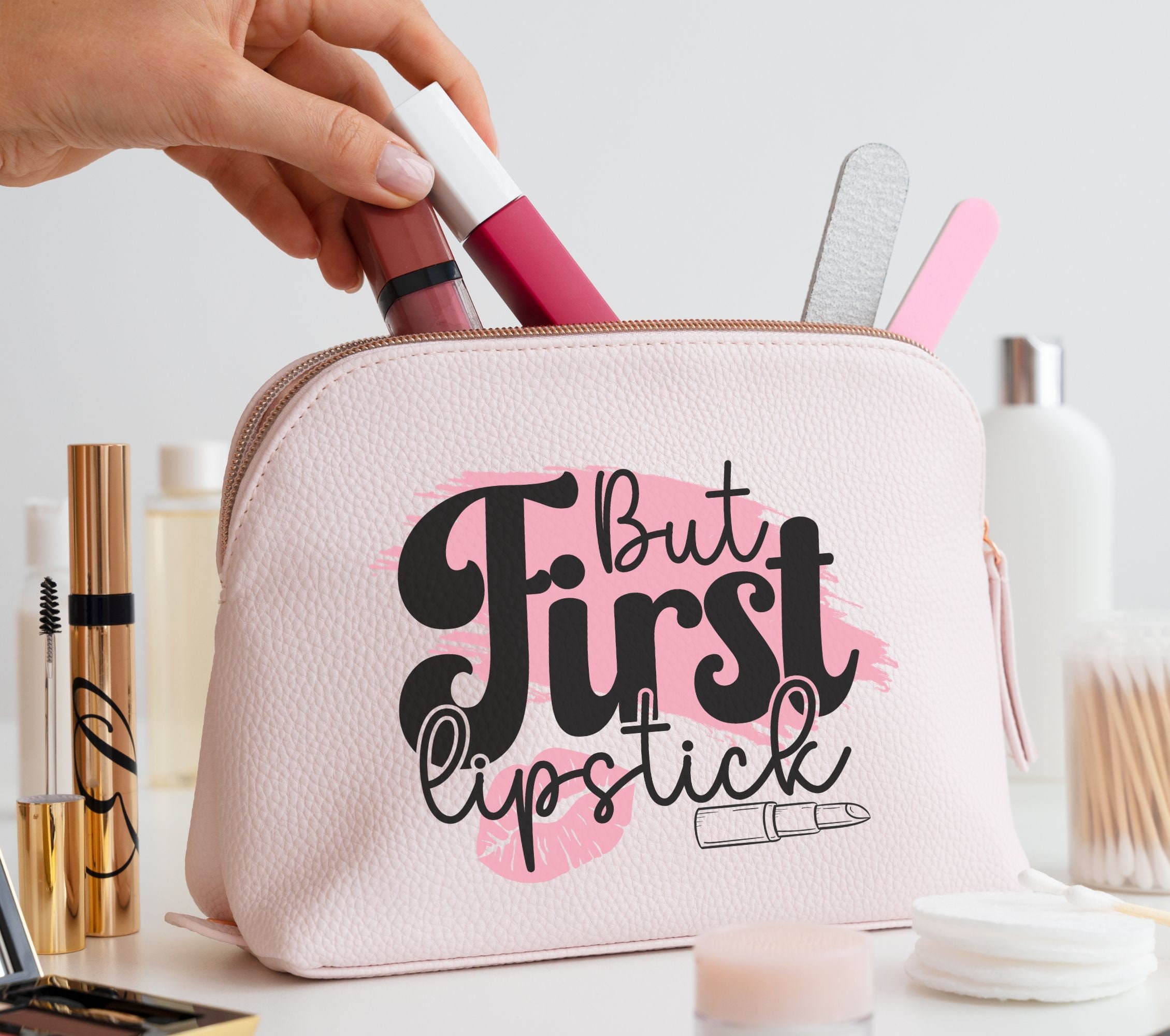 Makeup Bag SVG Bundle| Makeup Bag Svg| Makeup Svg| Makeup Bag Design ...