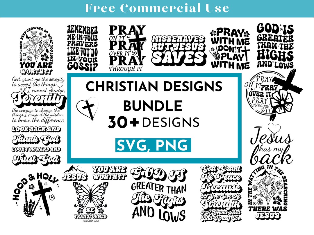 Christian Bundle SVG, Scripture Bundle, Bible Verse Bundle, Cut Files ...