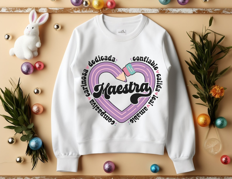 Spanish Teacher Heart Pencil SVG PNG| Teacher Png| Maestra Png| Retro ...