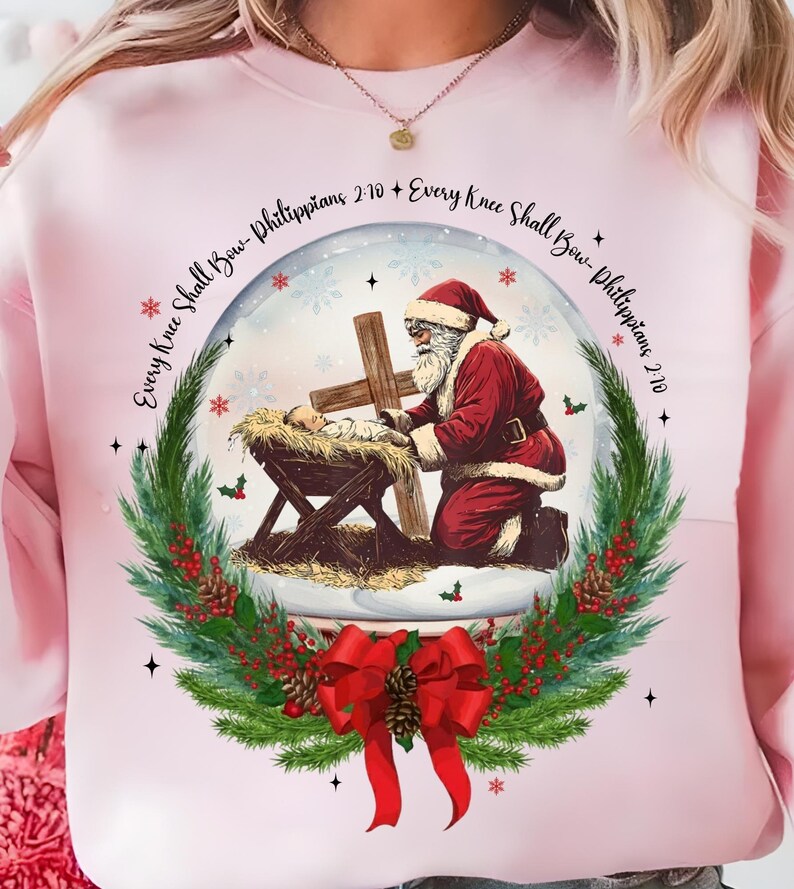 Nativity Scene PNG, Every Knee Shall Bow PNG, Jesus Christmas, Santa ...