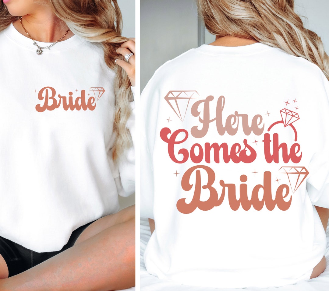 Here Comes the Bride SVG, Free Mockup Included, Wedding Couple Svg ...