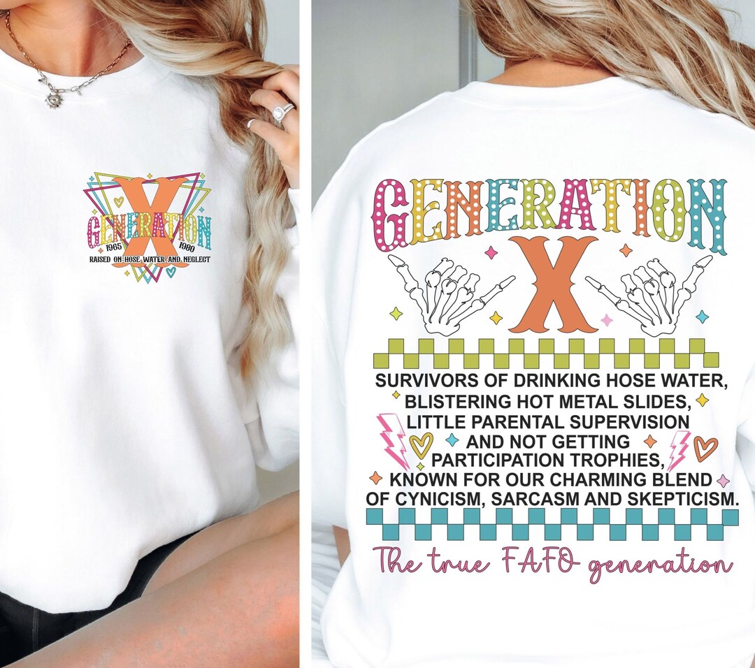 Generation X SVG PNG| Gen X Svg| Raised Water Neglect Cricut| Sarcasm ...