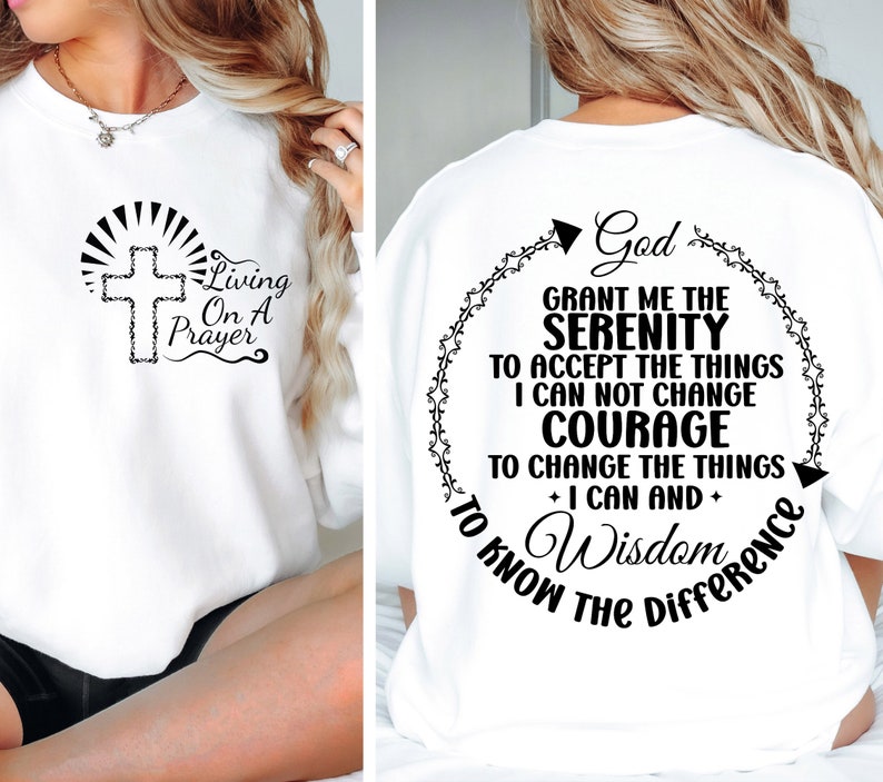 Serenity Prayer SVG Free Mockup Included Inspirational Quote - Etsy