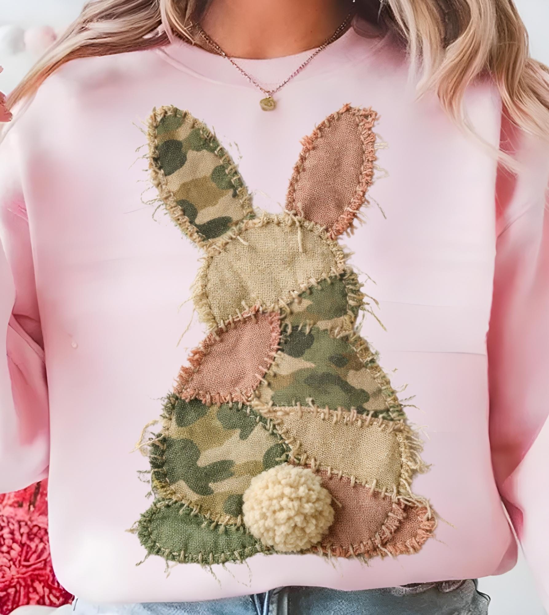 Patchwork Camouflage Bunny PNG, Bunny Faux Patchwork Png, Camo Easter ...