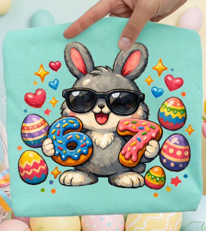 Happy Easter Day 67 Bunny PNG, Six Seven Easter Day, 67 Easter Egg Png ...