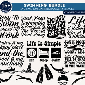 Swimming SVG Bundle| Swimmer SVG Bundle| in My Swim Era PNG| Swimming ...