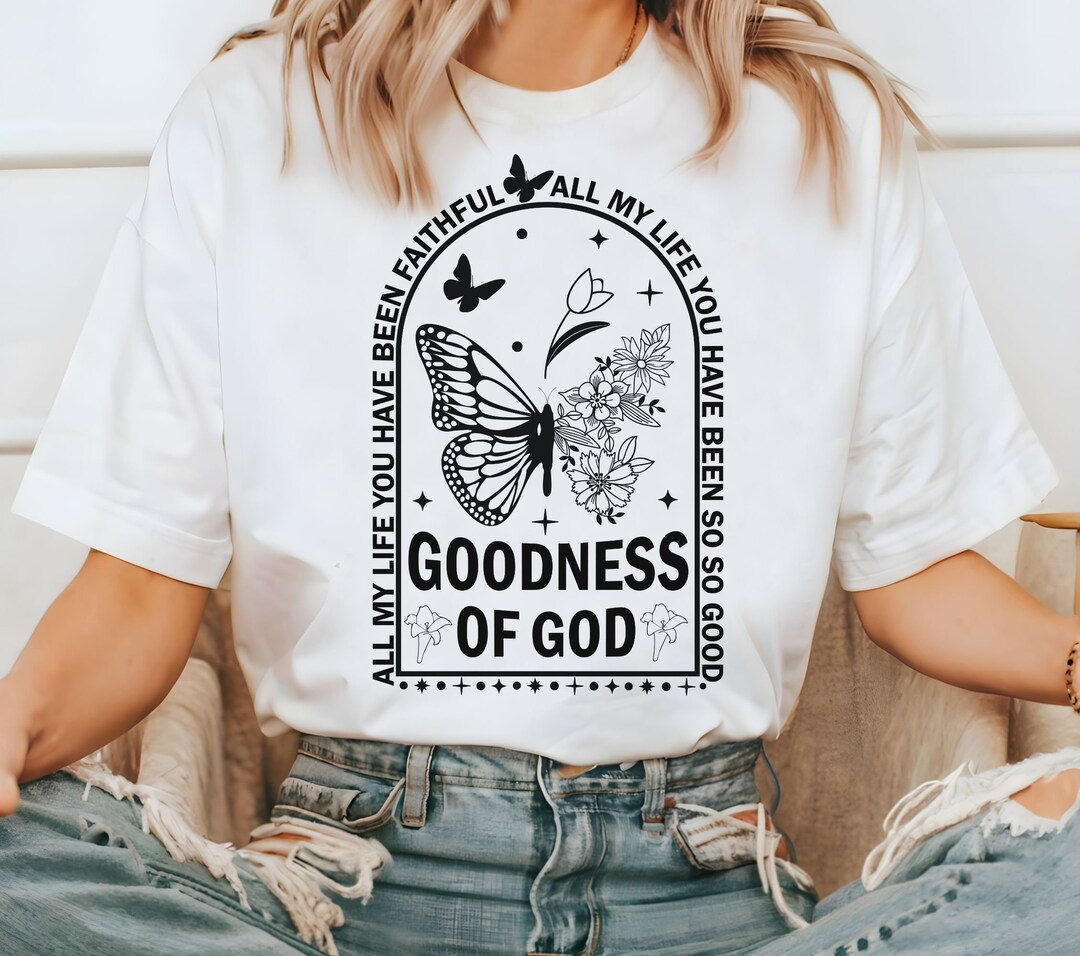 Goodness of God PNG| Retro Christian Png| Religious Floral Png ...