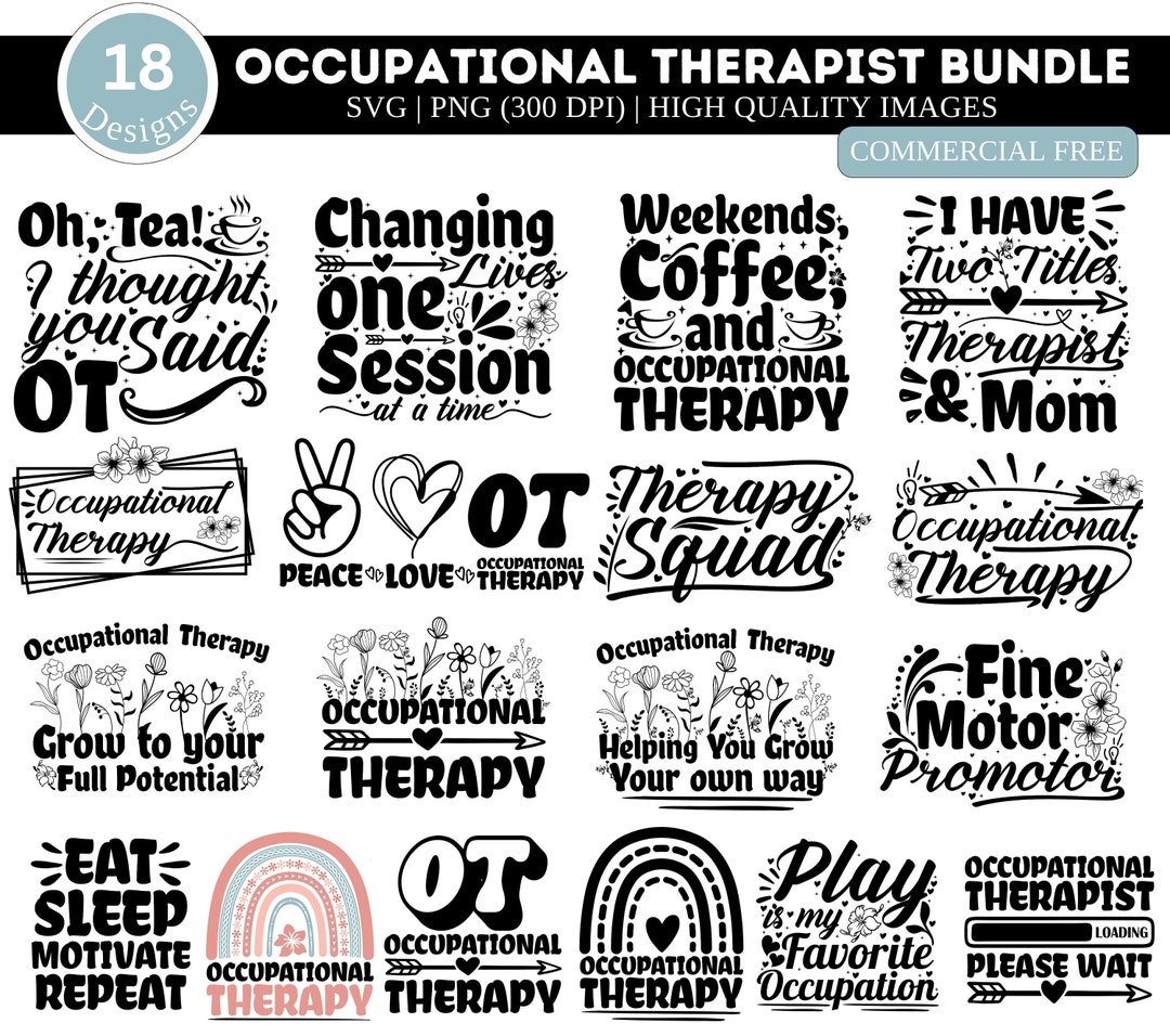 Occupational Therapist SVG Bundle| Occupational Therapist PNG| OT Png ...