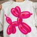 Pink Brushstroke Balloon Dog Png, Valentine Balloon Dog Sublimation ...