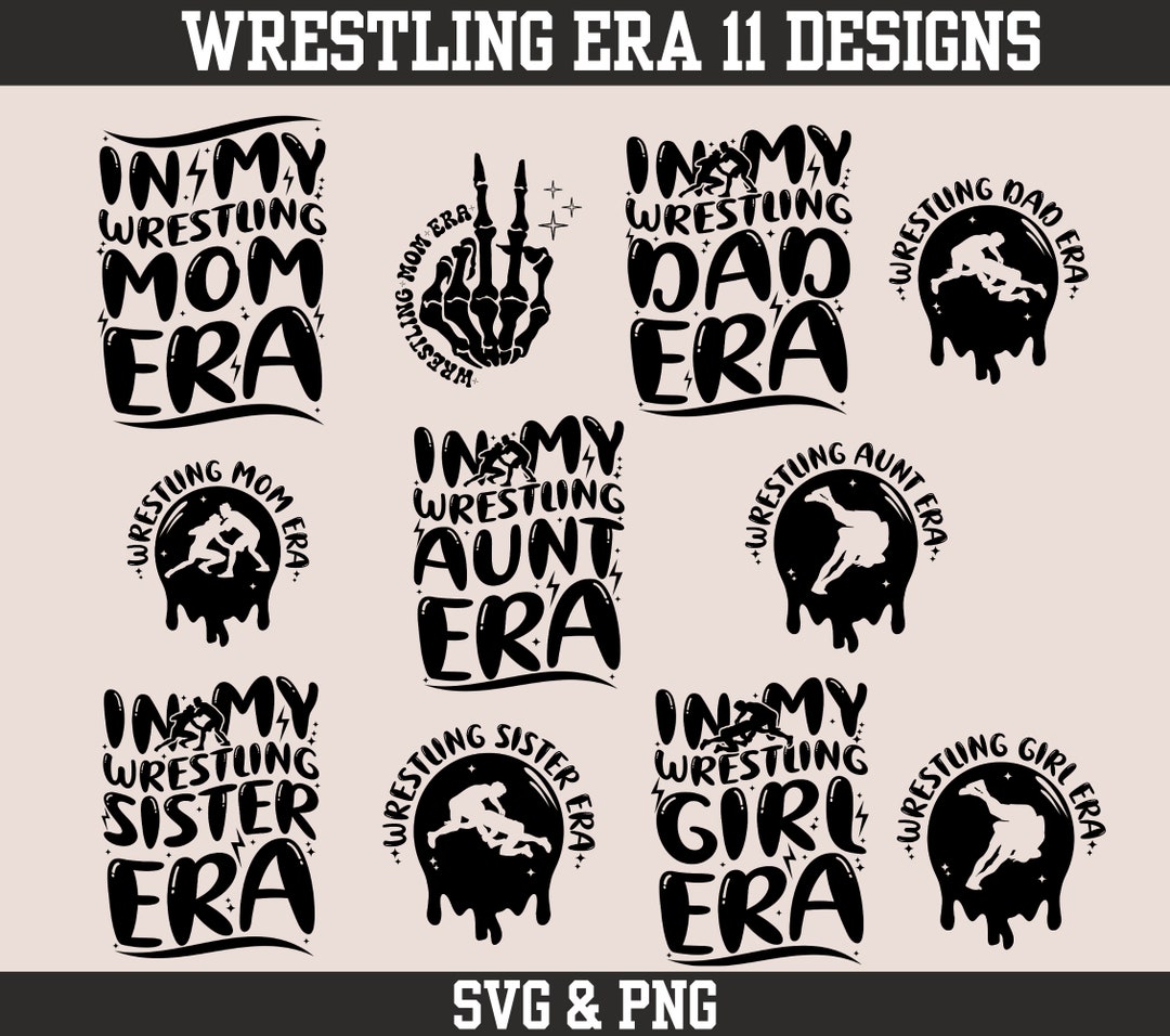 Paquete de 11 paquete SVG de lucha libre/ lucha libre svg/ - Etsy México