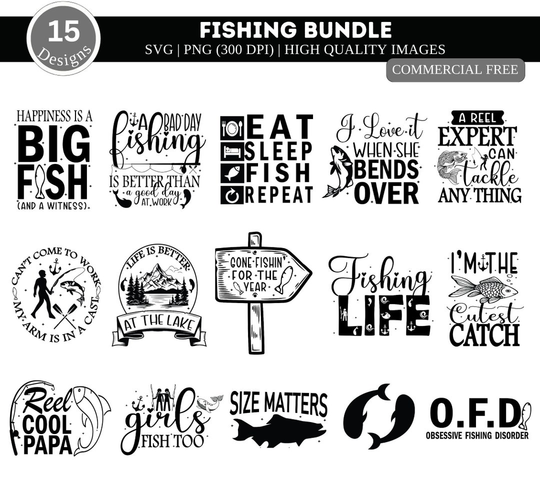 Fishing SVG Bundle| Fishing Svg| Fishing Svg Sayings| Fishing Svg ...