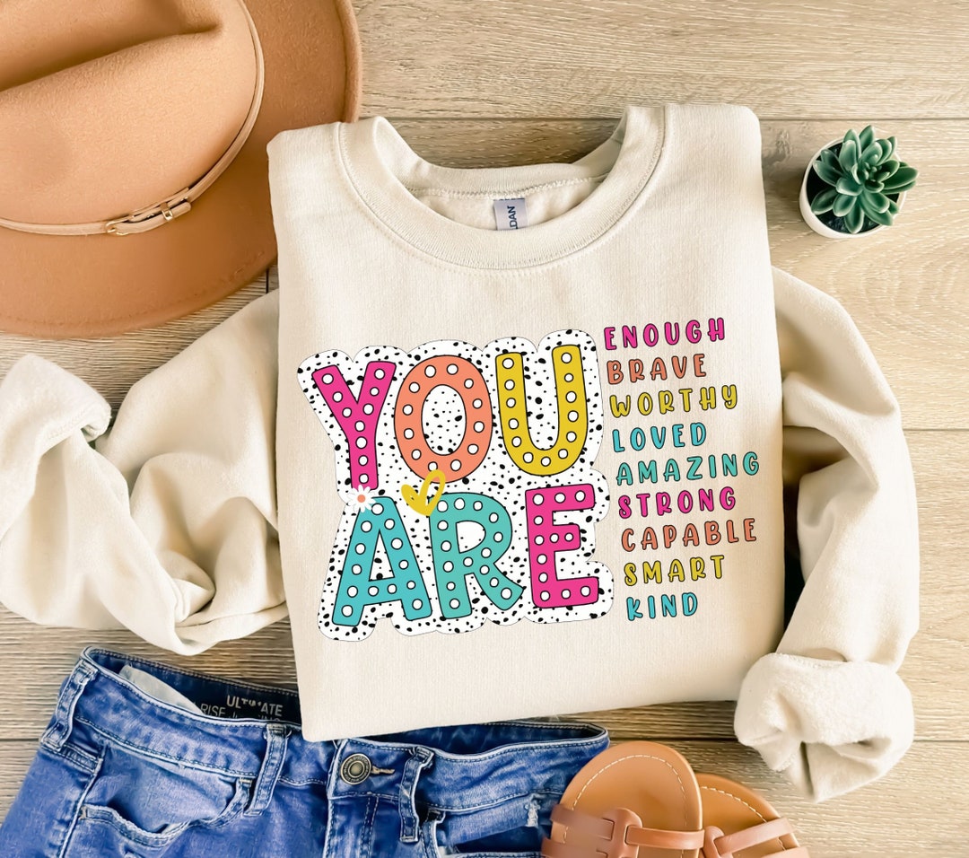 You Are Enough Dalmatian Dots PNG Self Love Png Self Worth Png ...