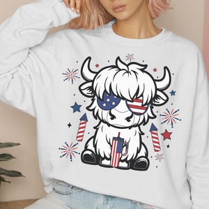 4th July Heifer PNG| Retro Fourth of July Svg| Funny 4th of July Svg ...