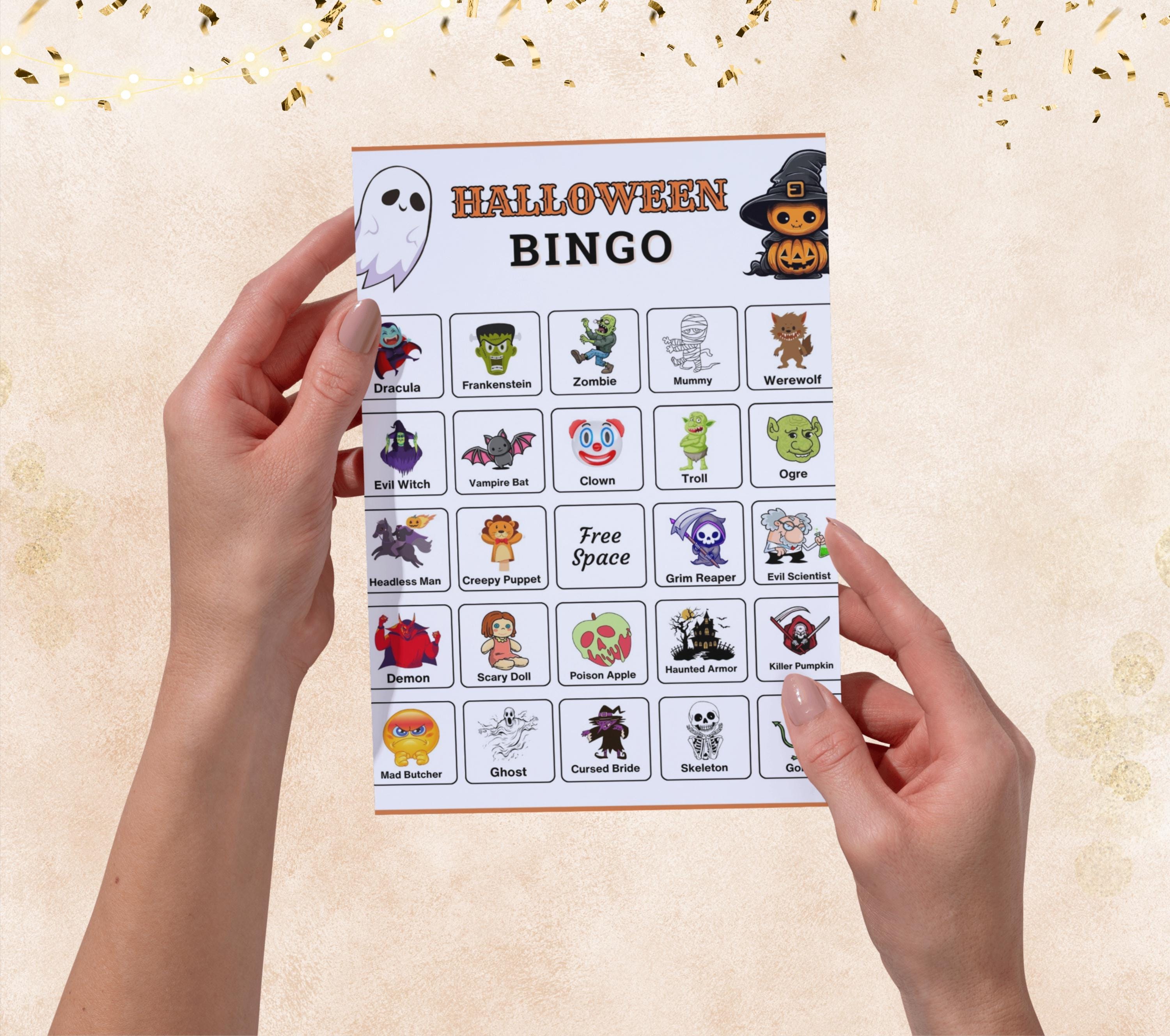 Halloween Bingo Games Bundle Printable, Halloween Party Ideas ...