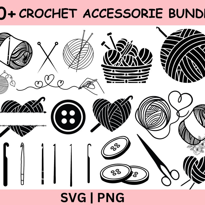 Crochet Svg - Etsy