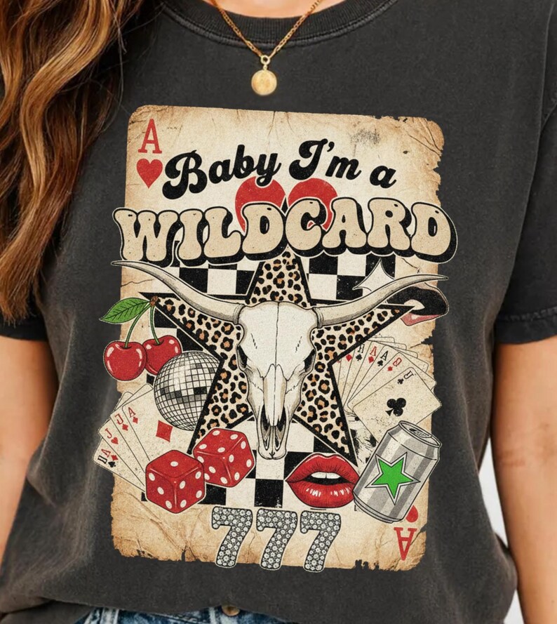 Cowgirl PNG, Wild Card Collage Png, Western Graphic Quotes, Designs ...