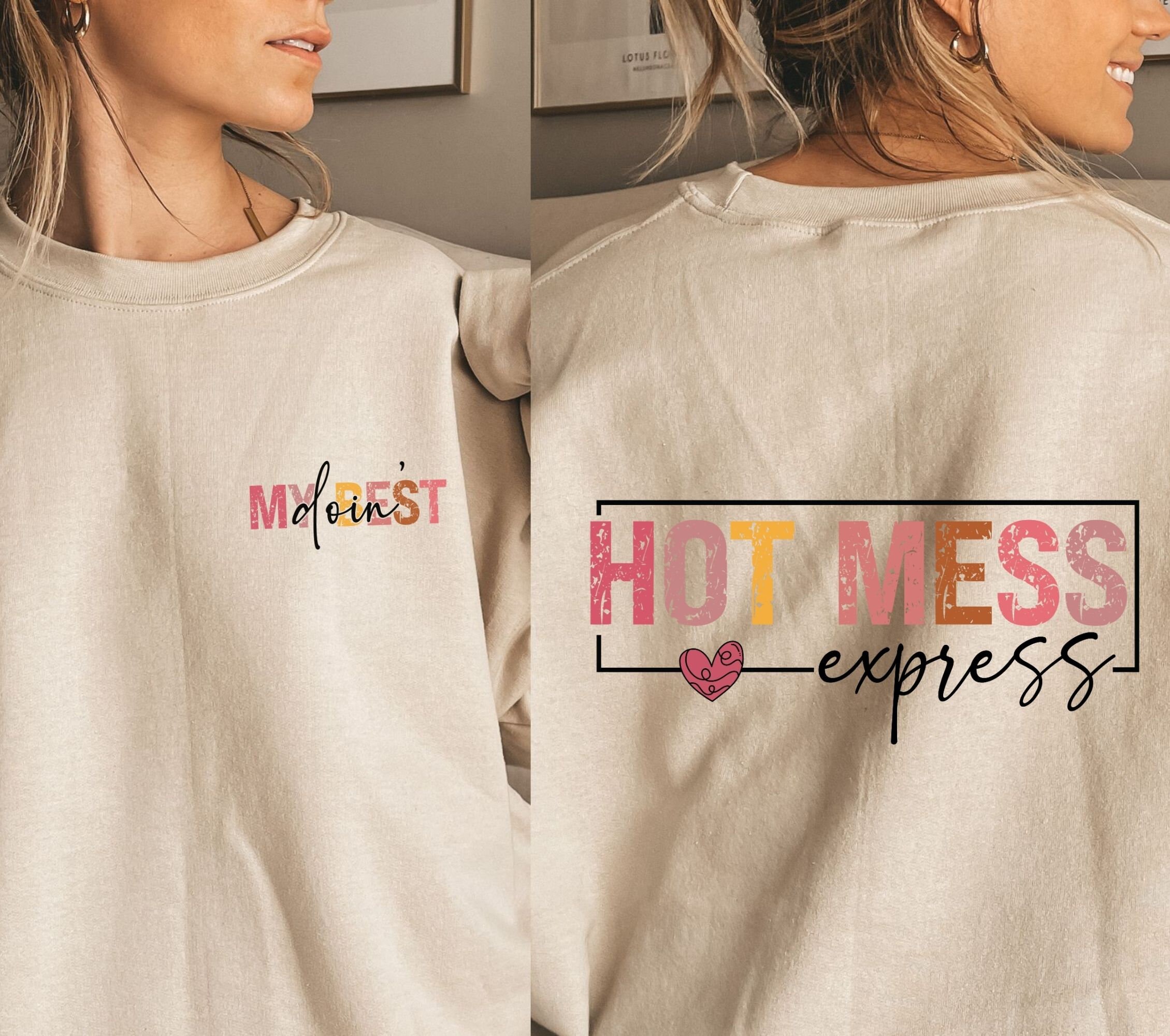 Hot Mess Express SVG PNG| Doing My Best| Sarcastic Png| Funny Svg ...