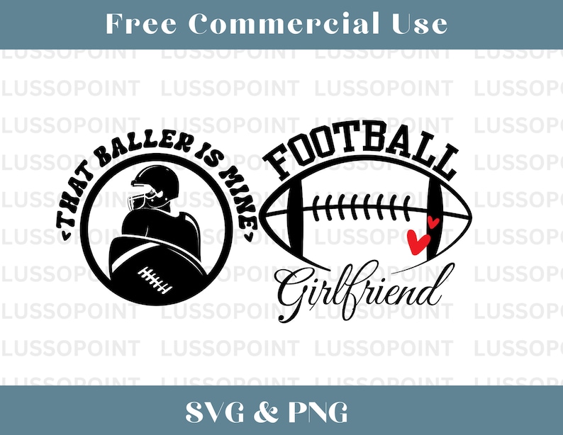 Football Girlfriend SVG PNG Football Svg Football Game Day - Etsy UK