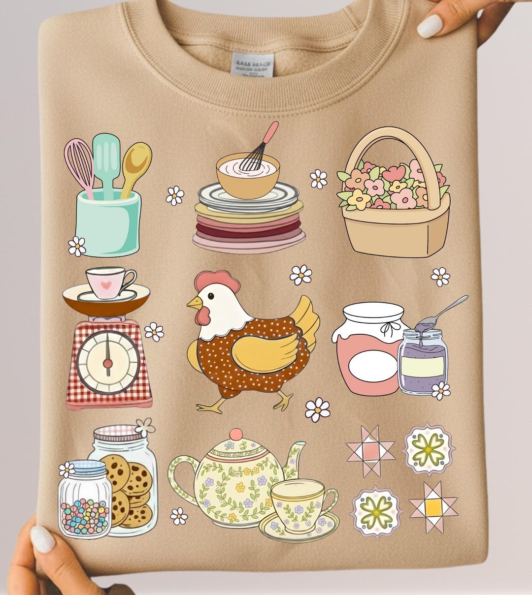 Grandma Core Png, Hen in Nest Png, Cottagecore Png, Hen Nest Farmhouse ...