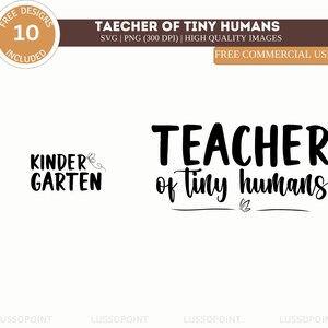 Teacher of Tiny Humans SVG PNG Teacher Svg Sleeve Teacher Svg Pre-k Svg ...