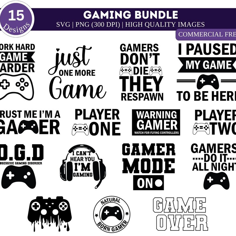 Gaming Svg - Etsy