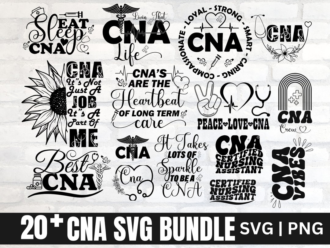 CNA SVG PNG Bundle| Nurse Svg| Nursing Svg| Nurse Life Svg| Medical Svg ...