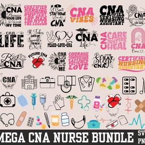 CNA SVG Bundle| Medical Svg Bundle| Cna Svg| Heart Stethoscope Svg ...