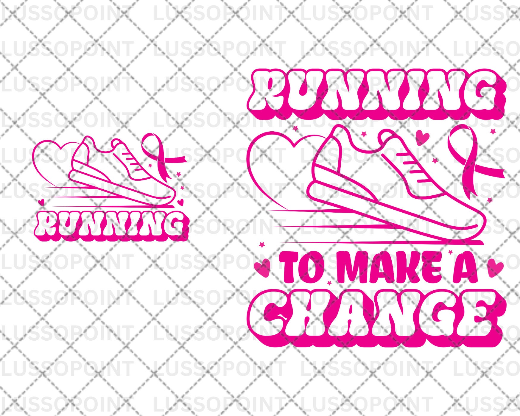 Breast Cancer Running Svg, Free Mockup Included, Running to Make a ...