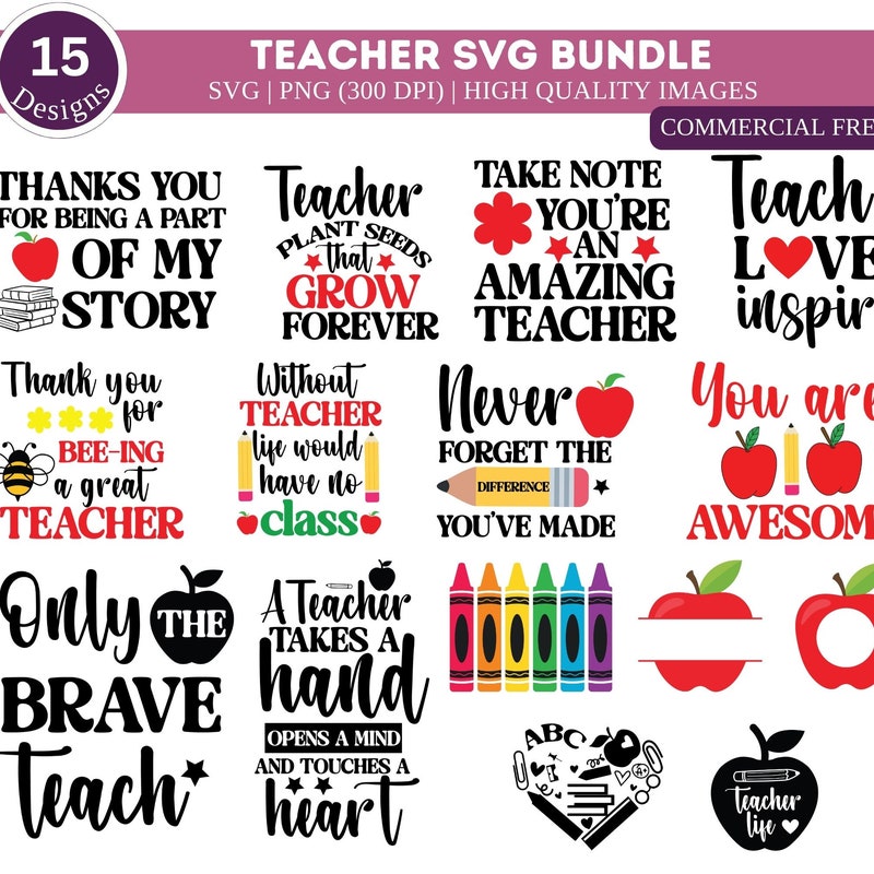Teacher Svg - Etsy