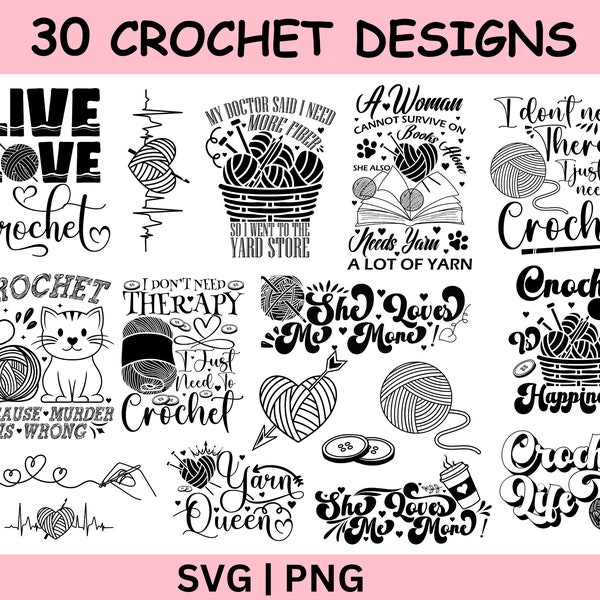 Crochet Svg - Etsy