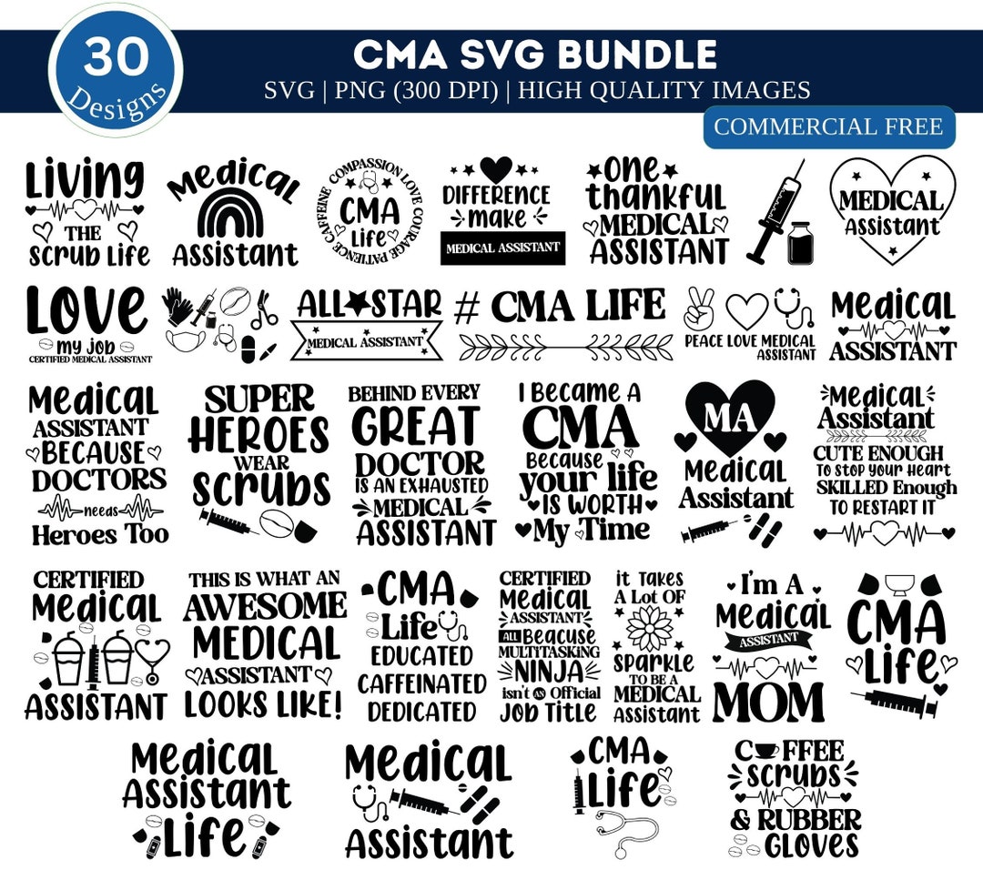 Medical Assistant SVG PNG Bundle| Medical Assistant Png| Nurse Svg ...