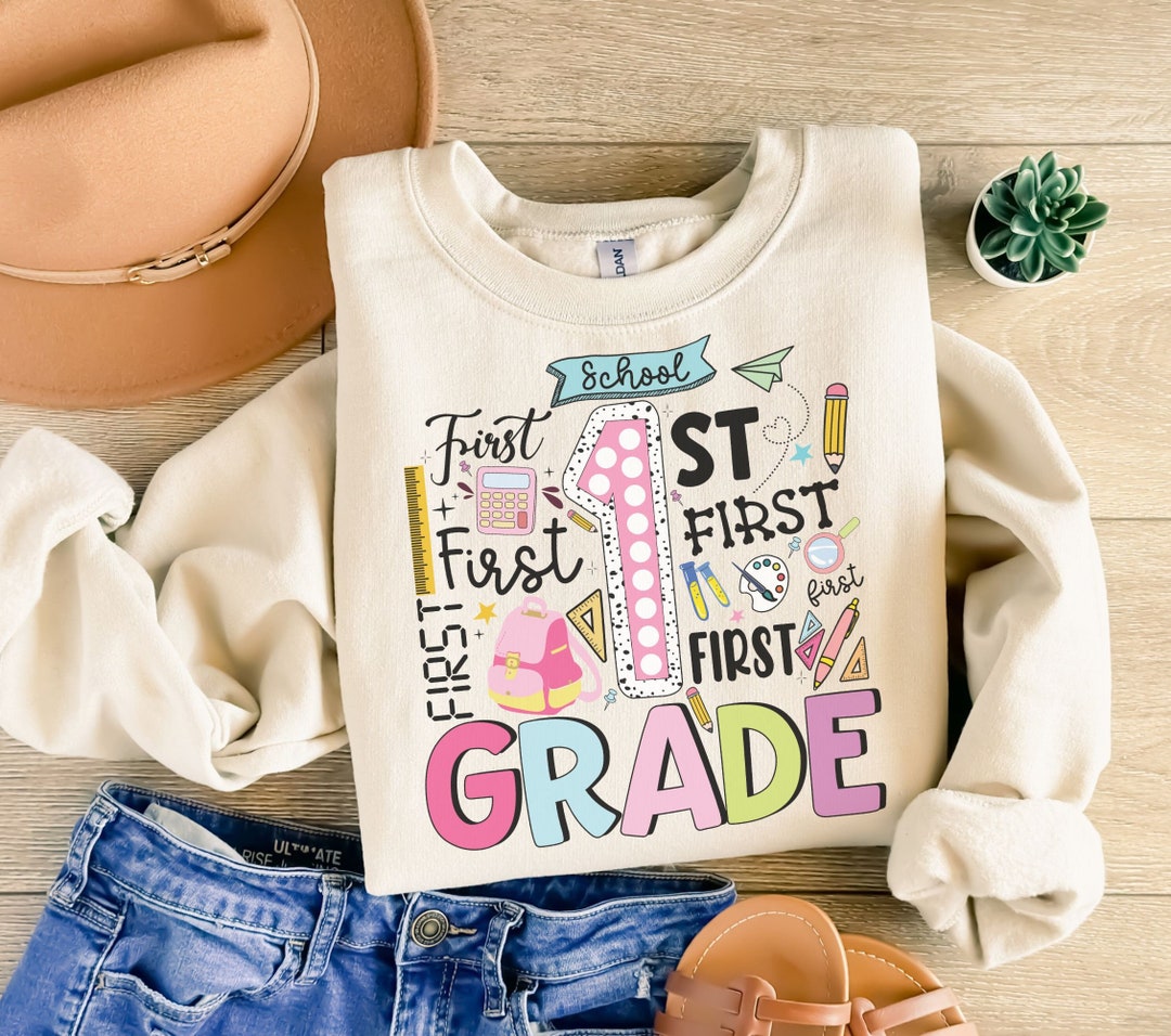 First Grade PNG| Back to School Png| 1st Grade Png| Teacher Png| Back ...