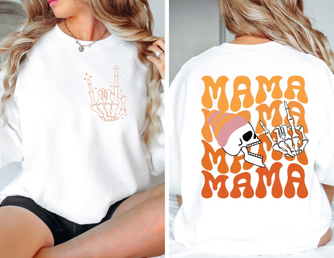 Mama Skeleton Floral Spooky Svg Sublimation Design, Free Mockup ...