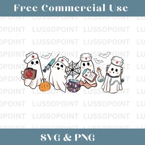 Ghost Nurses SVG| Ghost Nurses PNG| Nurse Halloween Png| Nurse Fall Png ...