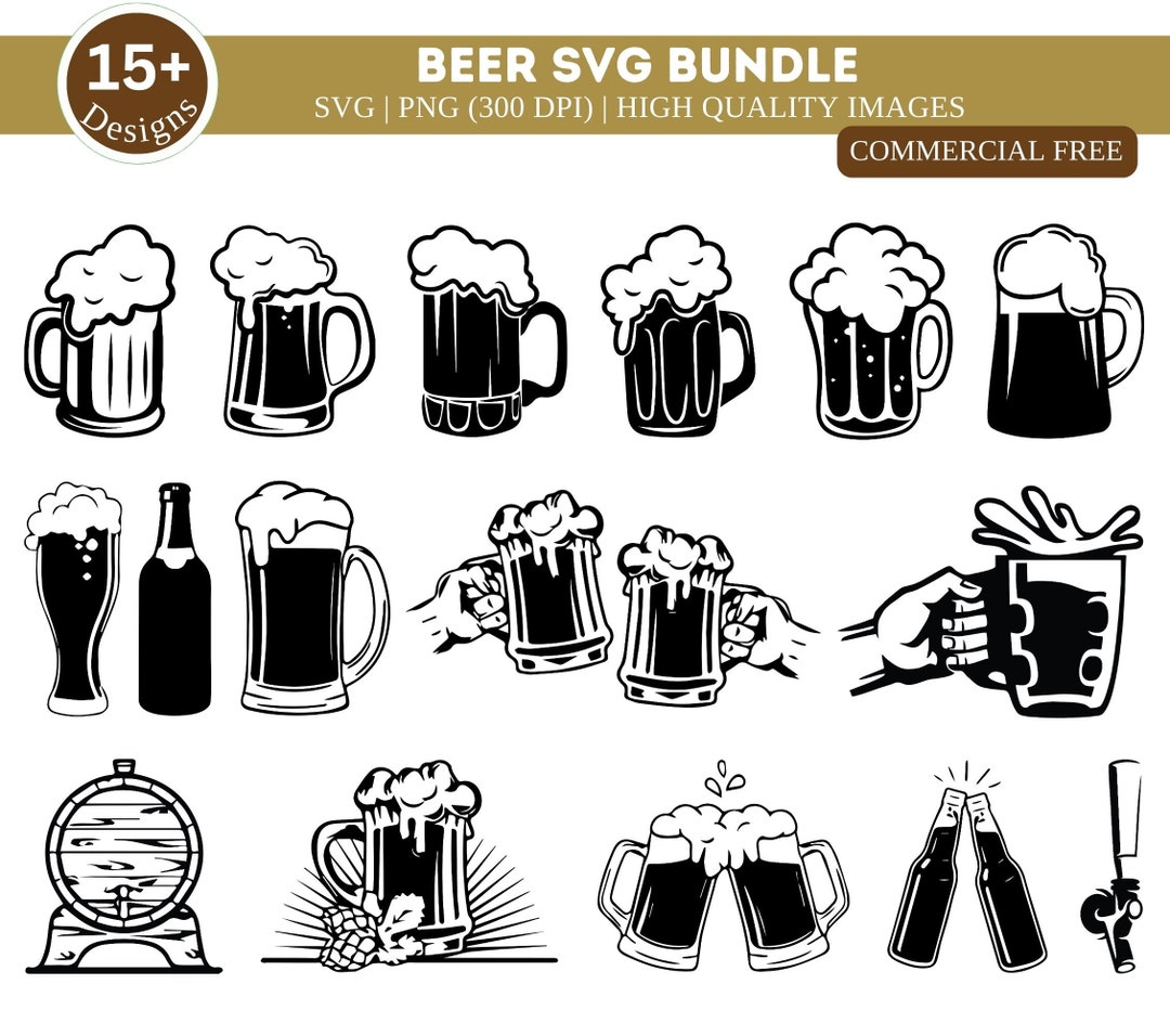 Beer SVG| Beer Svg Png Bundle| Beer Clipart| Beer Cut Files for Cricut ...