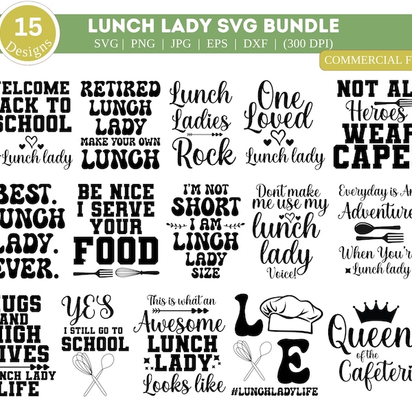My Favorite Subject is Lunch Svg Png, Lunch Lady Cafeteria Crew Retro ...