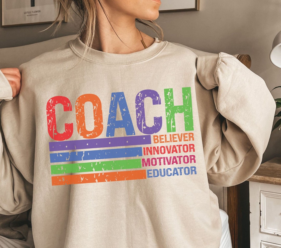 Coach SVG PNG Believer Innovator Motivator Educator Gift for Coach ...